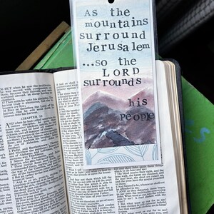 Christian Scripture Bookmark Bible Verse, Hand Painted Watercolor, as ...