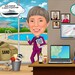 Customized Woman Retirement Caricature Gift / Digital Farewell ...