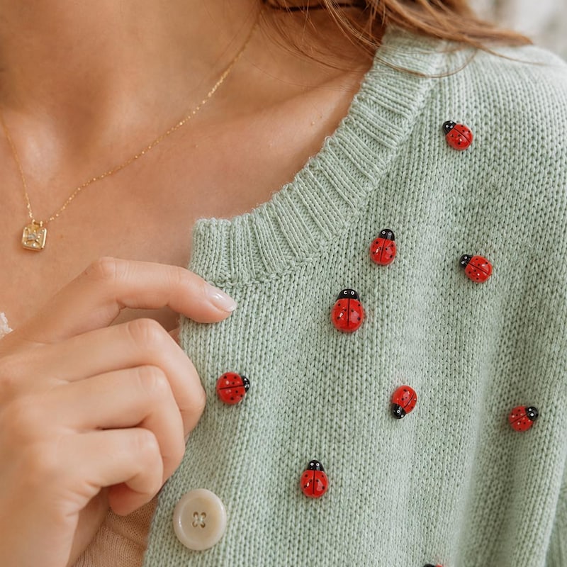 Beetle Necklace Lady Bug - Etsy