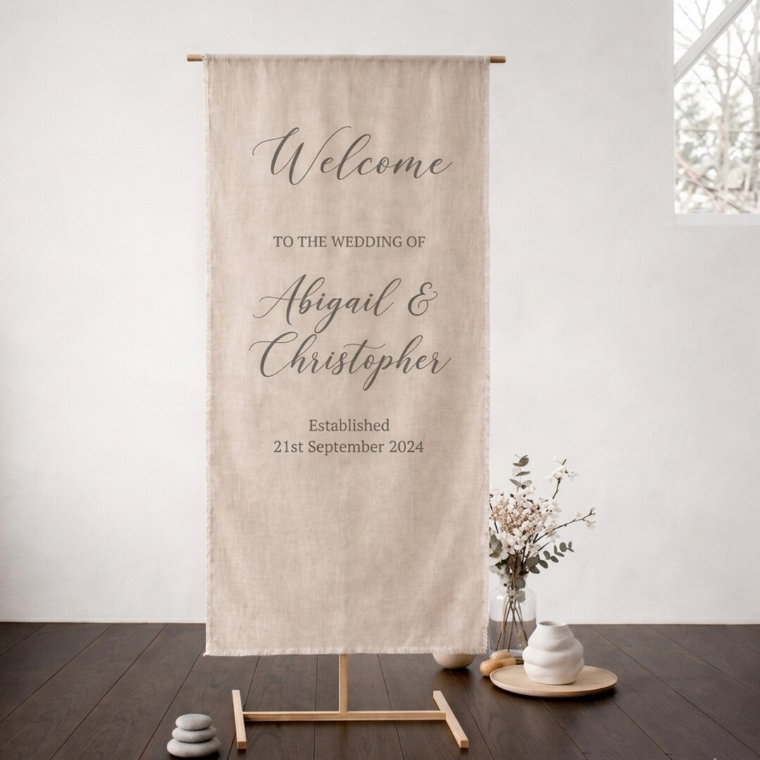 Wedding Welcome Sign Stand, Wood Sign Stand, Wooden Sign Frame, Custom ...