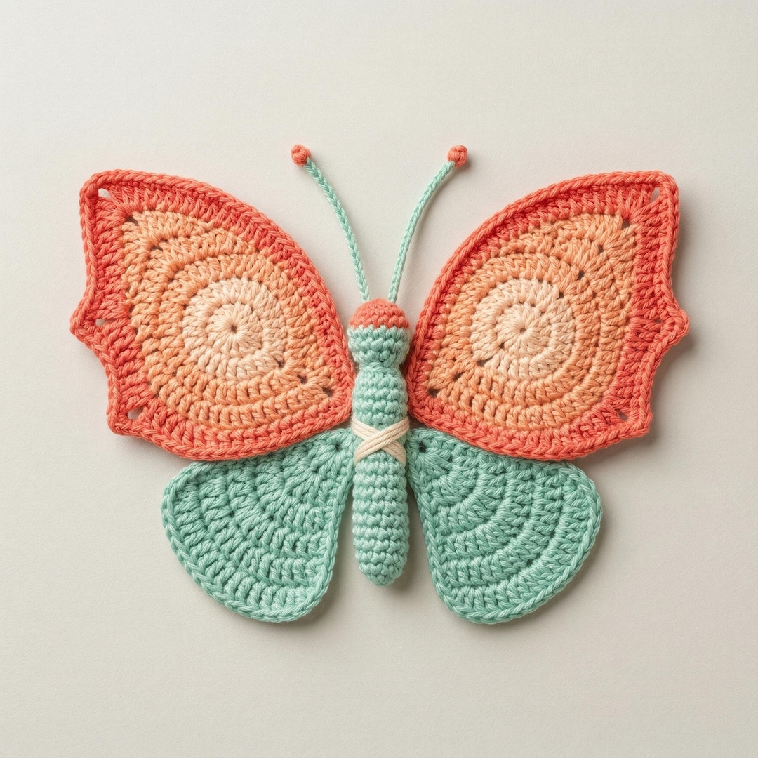 Easy Crochet Butterfly Pattern – Step-by-step Guide for Beginners & DIY ...