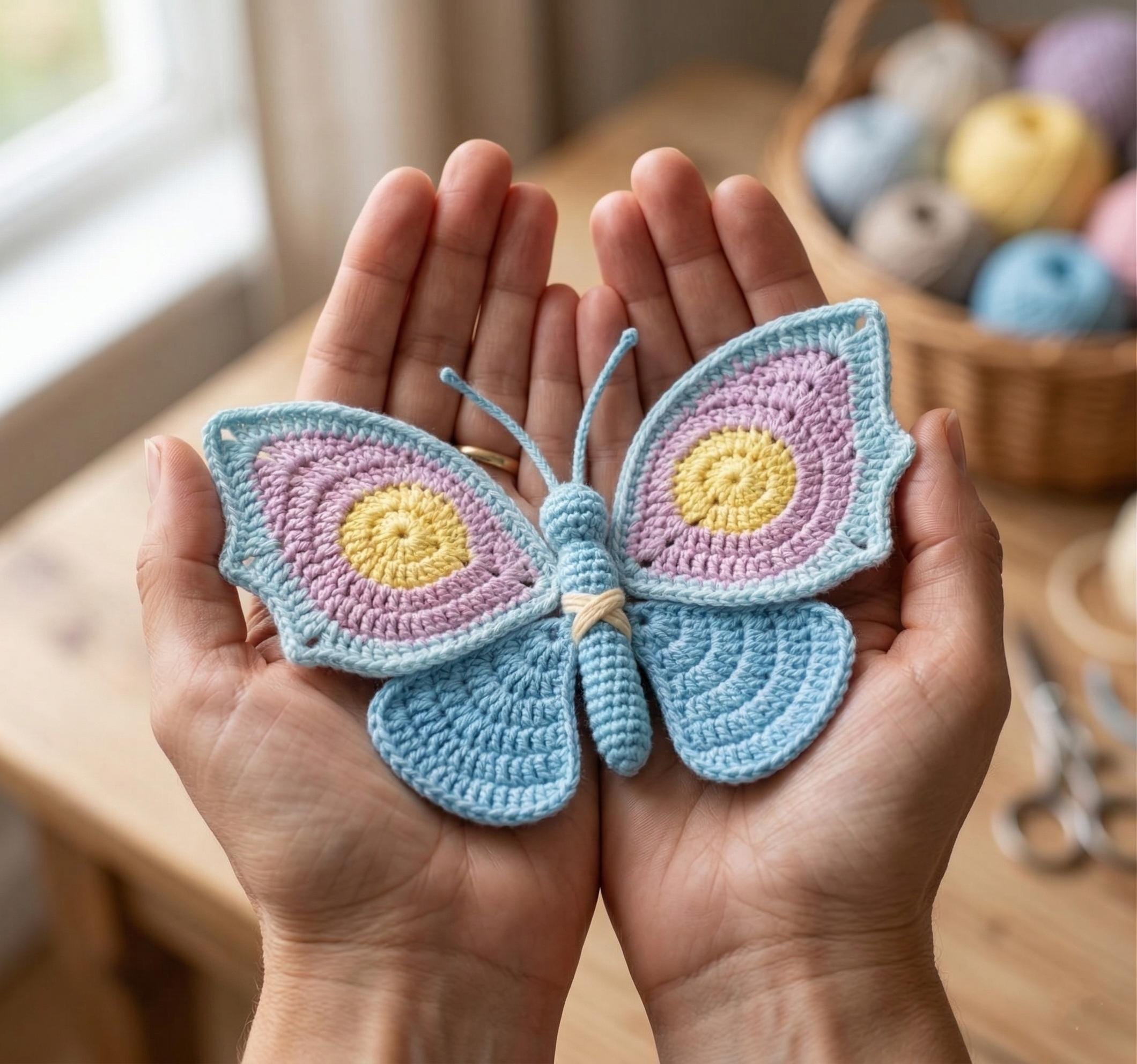 Easy Crochet Butterfly Pattern – Step-by-step Guide for Beginners & DIY ...