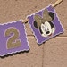 Gold and Purple Minnie Mouse I Am 1 or 2. Photo Prop, Highchair Banner ...