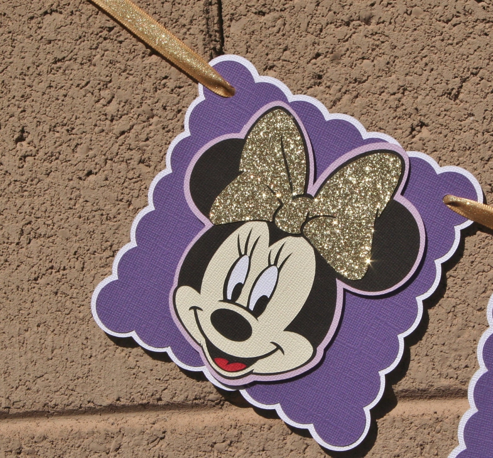 Gold and Purple Minnie Mouse I Am 1 or 2. Photo Prop - Etsy