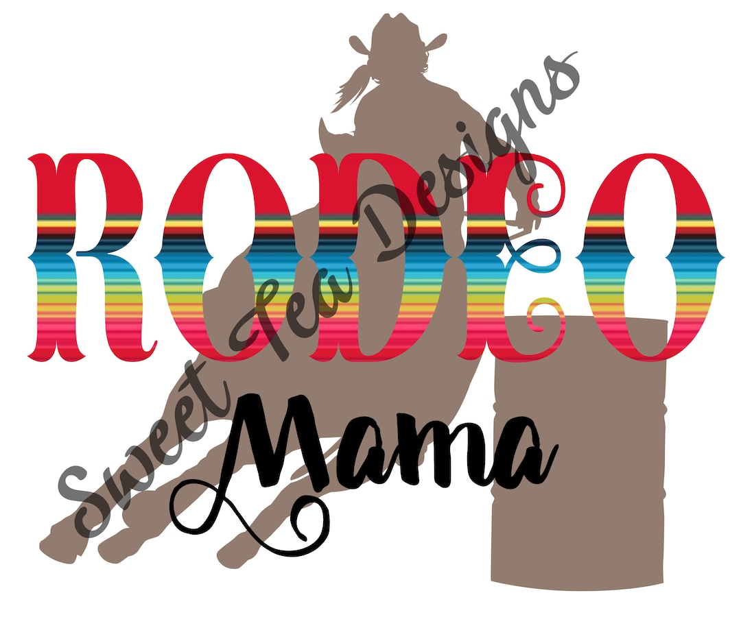 Rodeo Mama Sublimation Design Download, Barrel Racing Design, Png ...