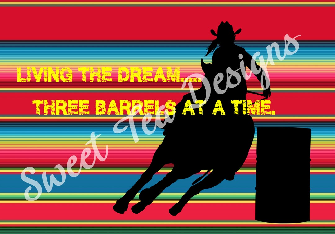 Barrel Racing Sublimation Design Download, Barrel Racing Design, Rodeo ...