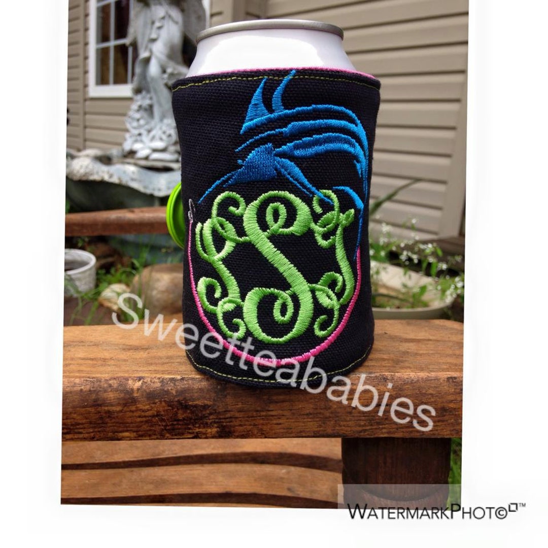 Can/bottle Wrap in the Hoop Embroidery Design 7 X 12 (FONT NOT INCLUDED ...