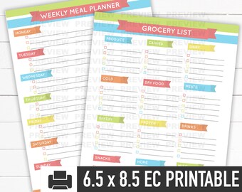 Meal planner | Etsy