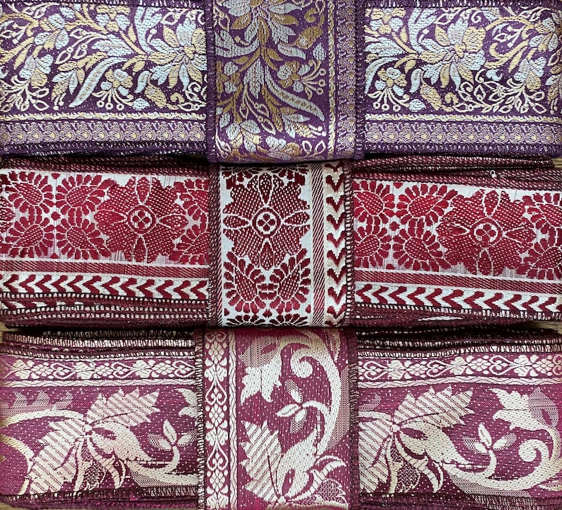 Brocade Trim, Silk Trim, Sari Borders SR122 - Etsy