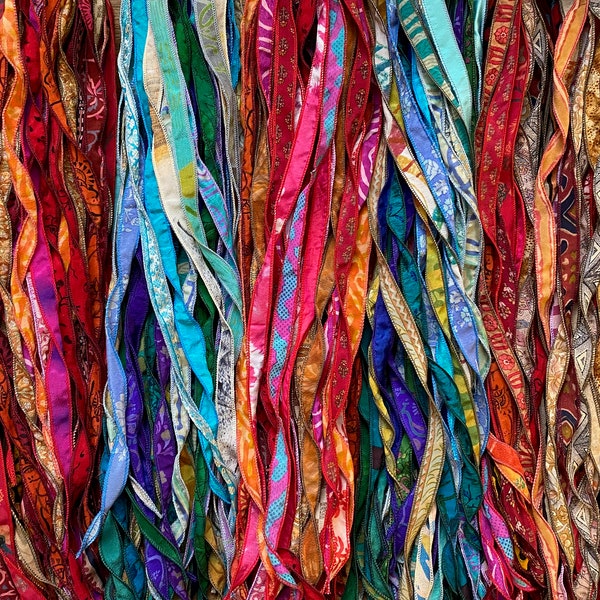 Silk Ribbon Necklace - Etsy