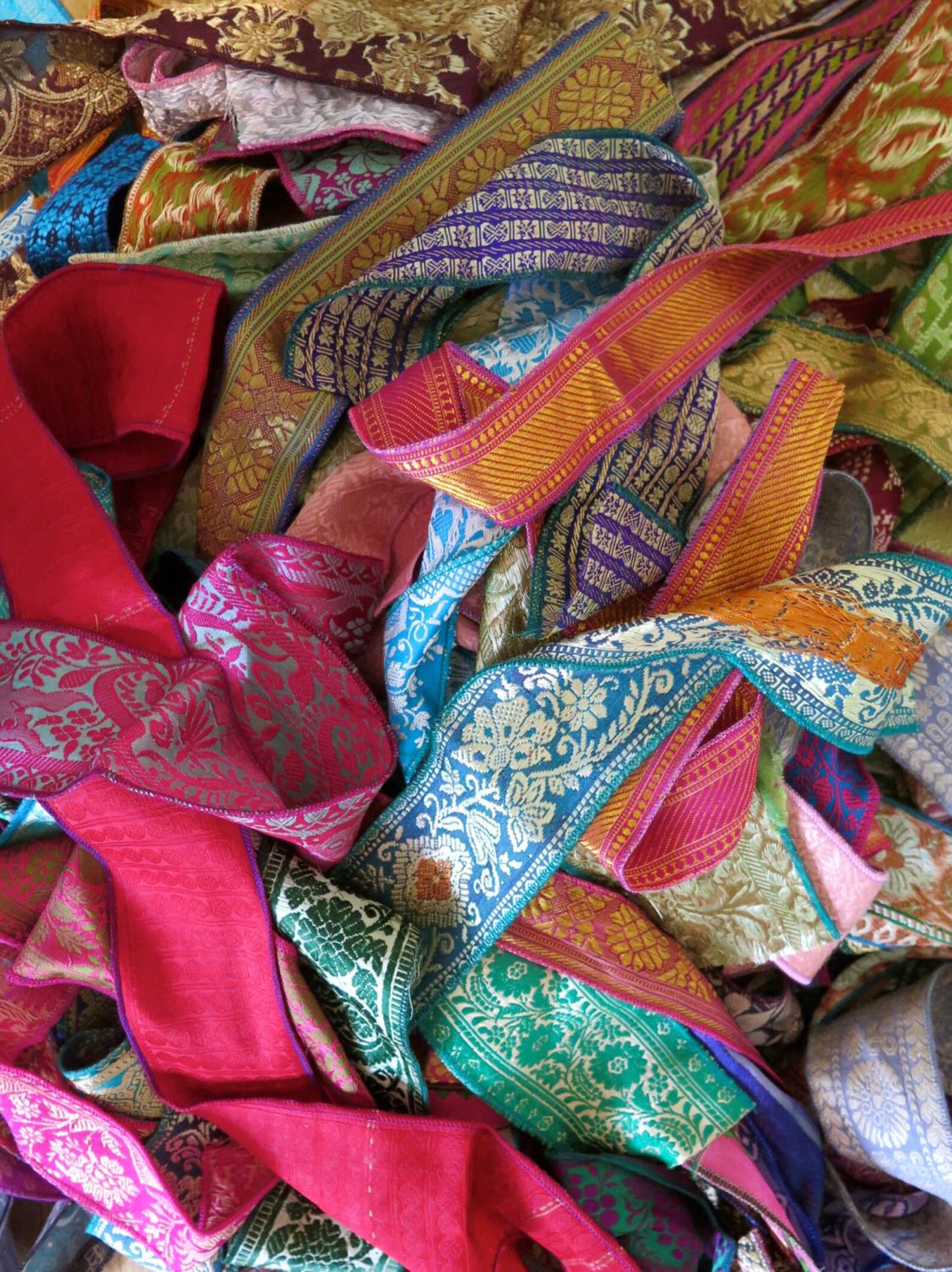 10 Yards Mixed Silk Sari Borders Sari Trim SR60A | Etsy