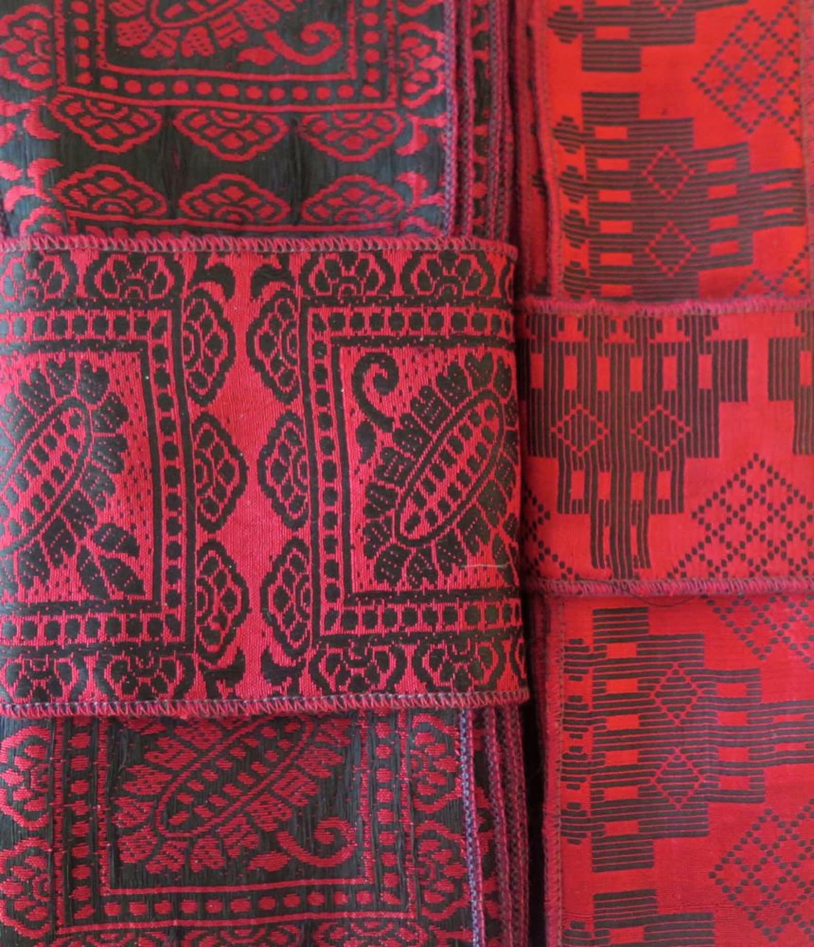 Red Silk Sari Borders, Sari Trim SR493 - Etsy
