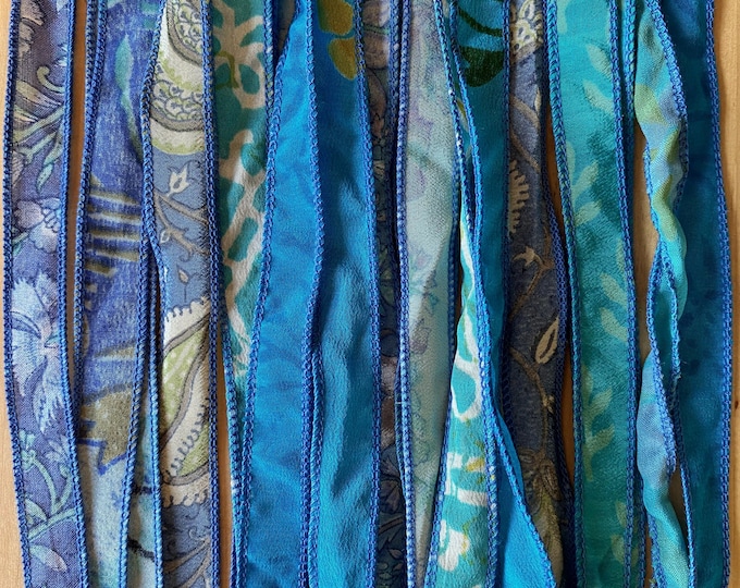 10 Silk Ribbons, Bracelet Ribbon, Jewelry Ribbon, S28 - Etsy