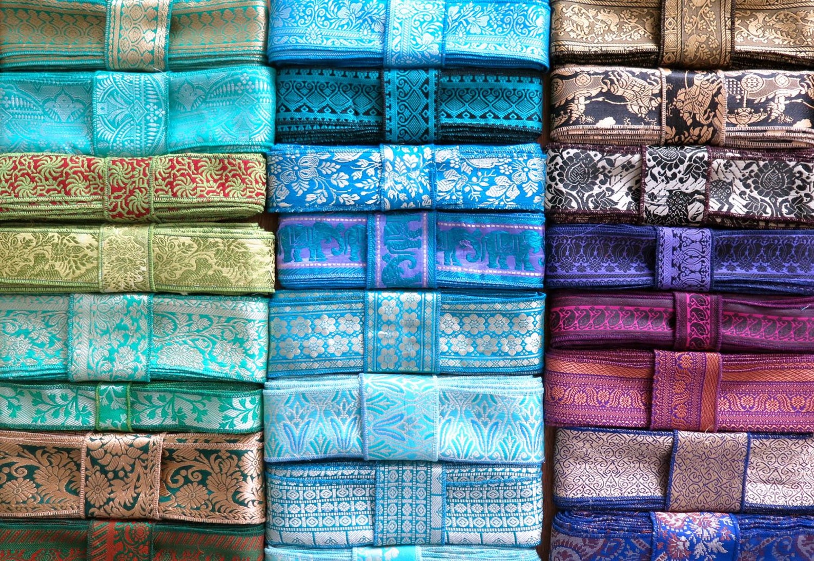 15 Yards Mixed Silk Sari Borders Sari Trim SR64 | Etsy