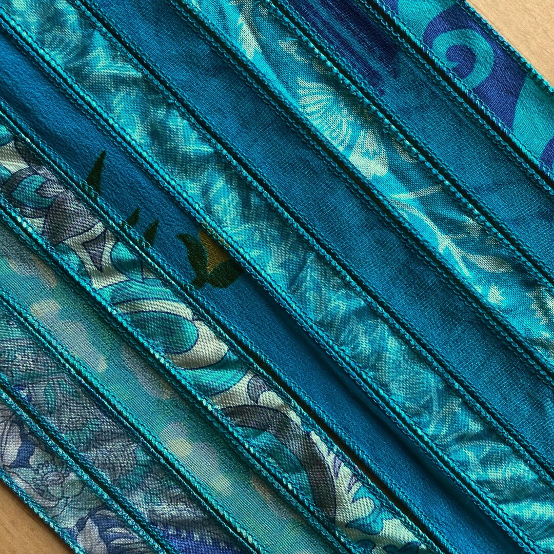10 Blue Silk Ribbons, Bracelet Ribbon, Jewelry Ribbon, S8 - Etsy