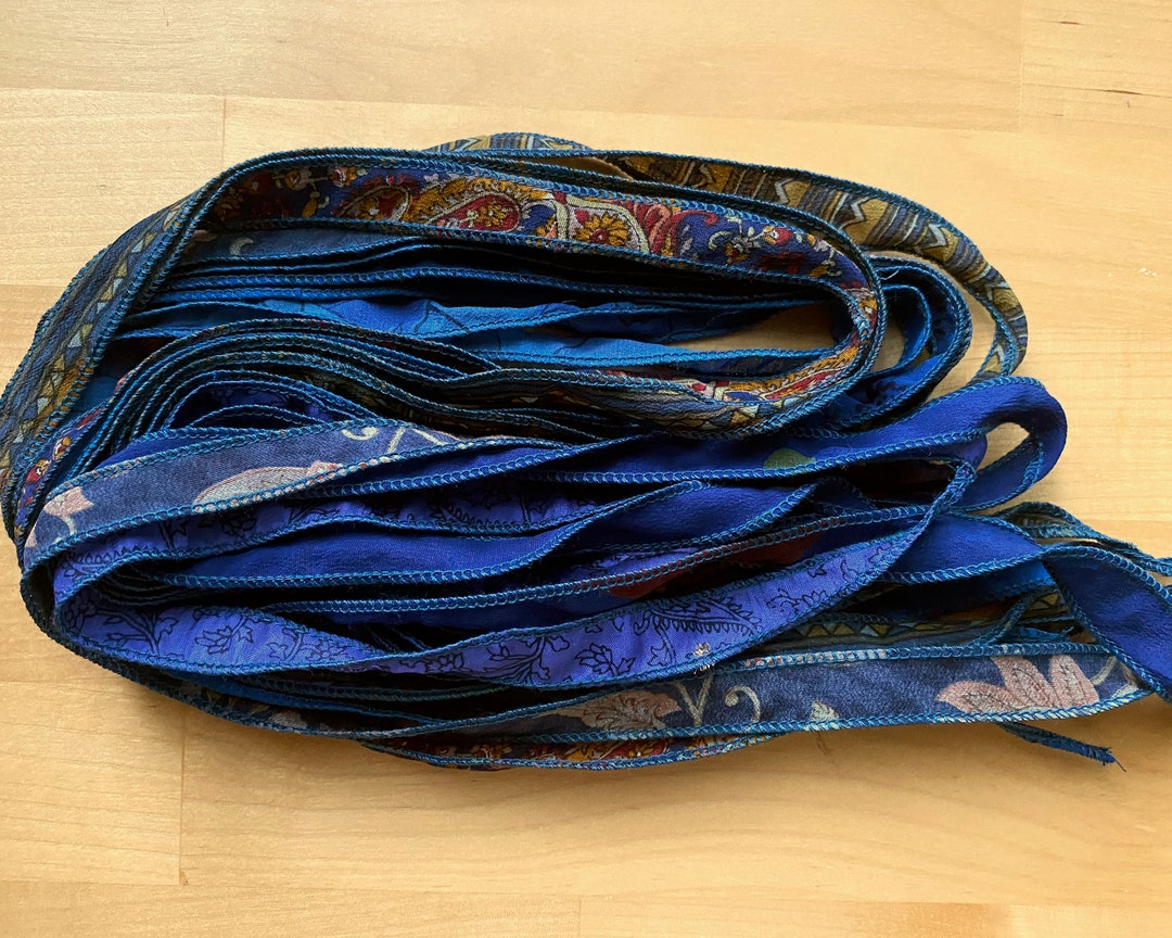 10 Silk Ribbons, Bracelet Ribbon, Jewelry Ribbon, S26 - Etsy