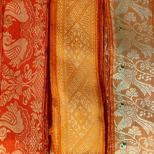 Sari Trim, Orange Ribbon, Vintage Ribbons SR621 - Etsy
