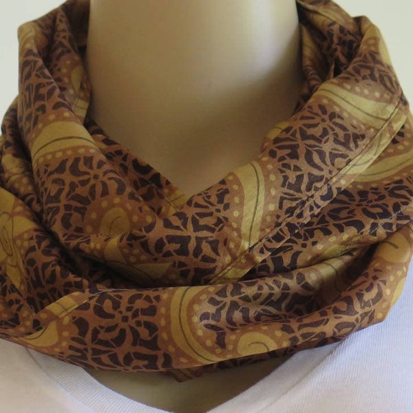 Silk Infinity Scarf - Etsy