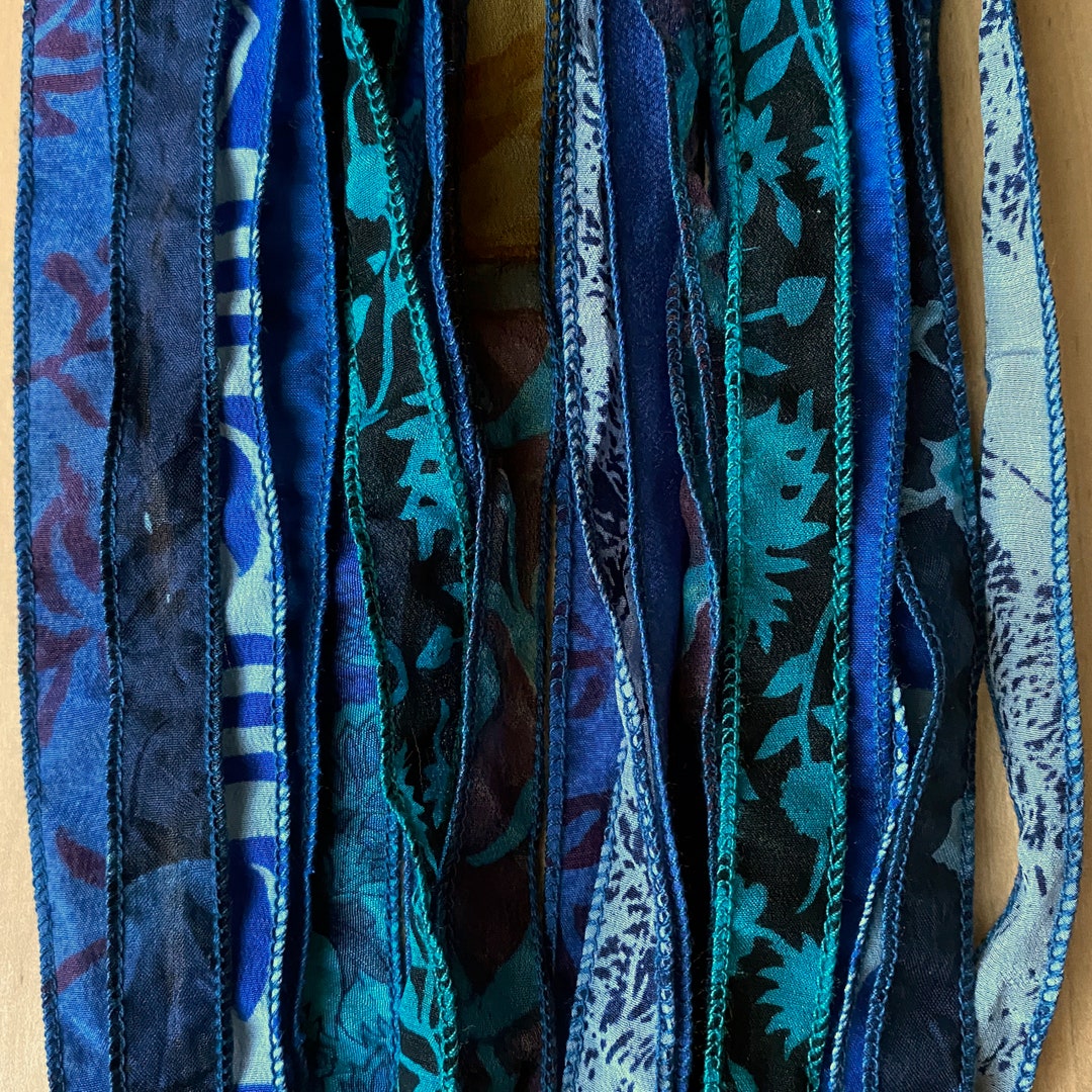 10 Silk Ribbons, Bracelet Ribbon, Jewelry Ribbon, S28 - Etsy