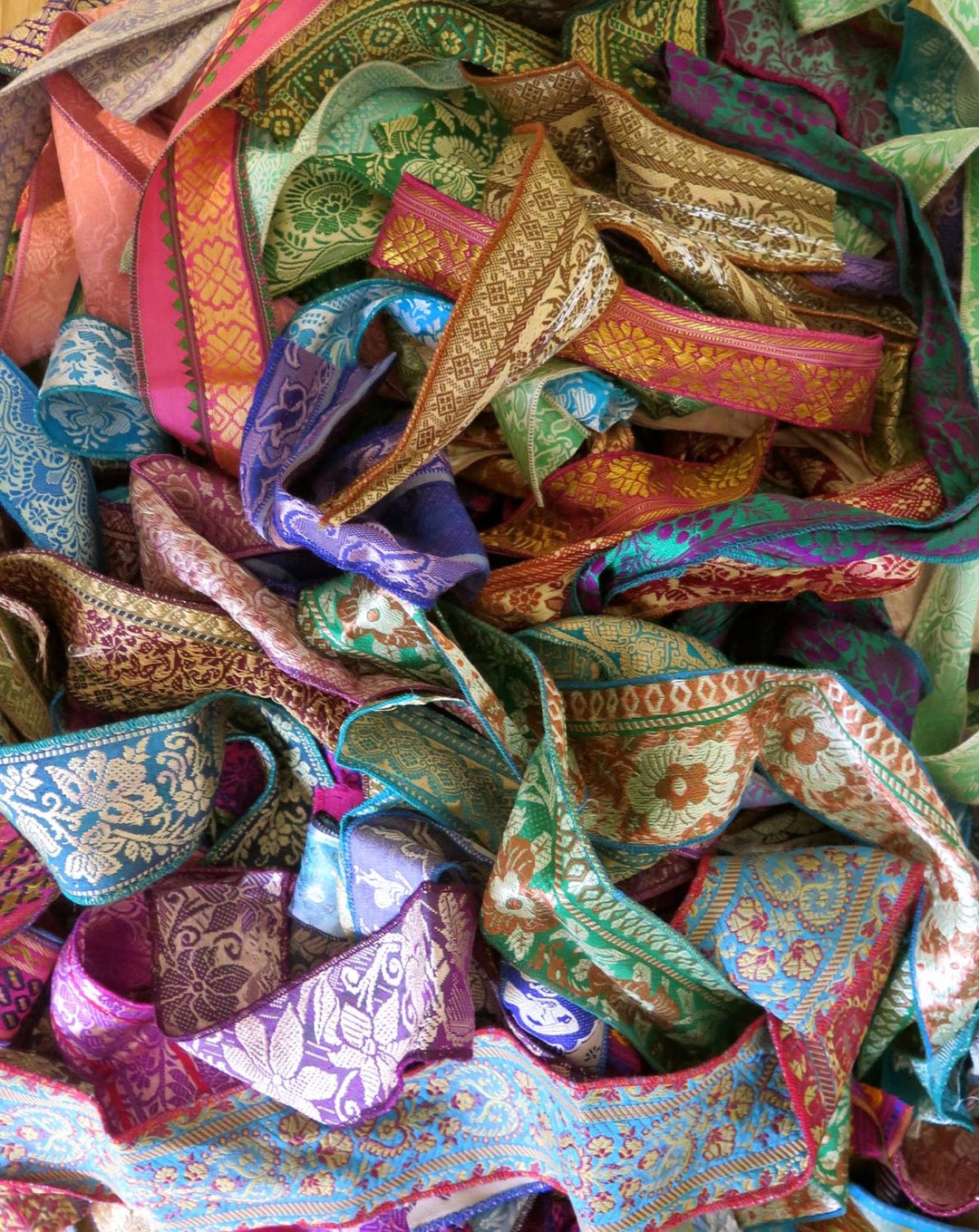 40 Yards Mixed Sari Borders, Sari Trim, SR72B - Etsy