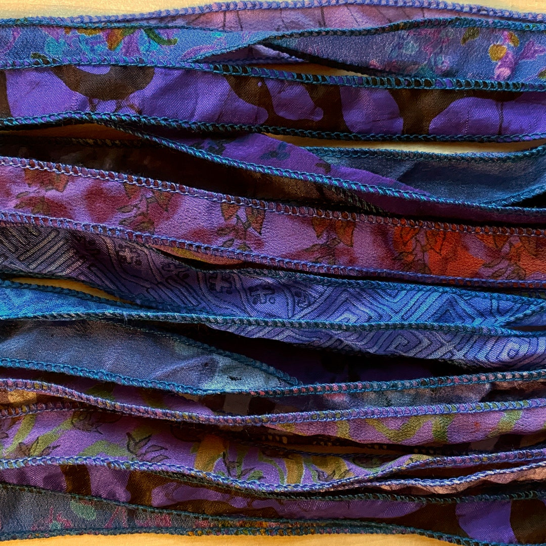 10 Silk Ribbons, Bracelet Ribbon, Jewelry Ribbon, S10 - Etsy