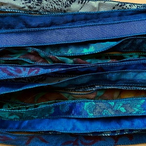 10 Silk Ribbons, Bracelet Ribbon, Jewelry Ribbon, S28 - Etsy