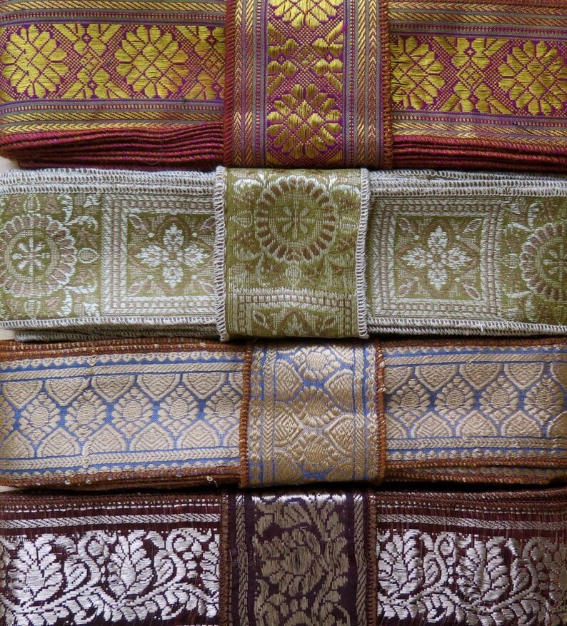 Silk Trim Brocade Fabrics SR112 - Etsy