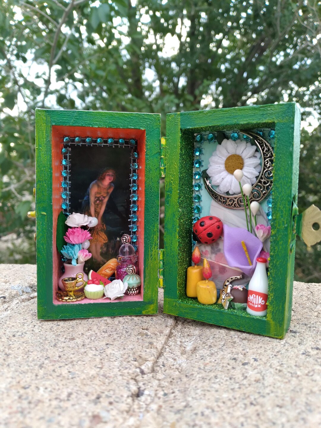 Fairy Faery Fae Mini Box Shrine. Nicho. Travel Altar. - Etsy