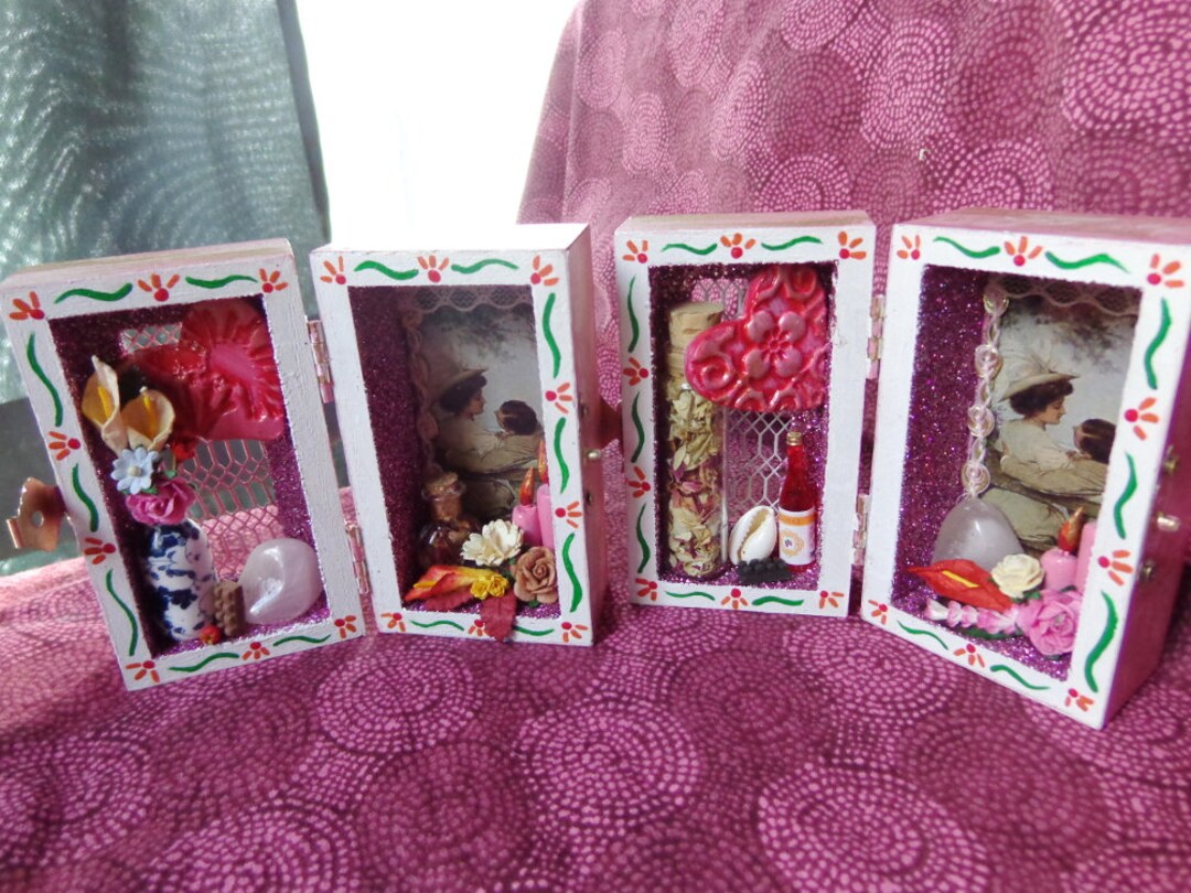 Love Box Shrine. Spell Box. Shadow Box. Mixed Media. Pagan Paganism ...