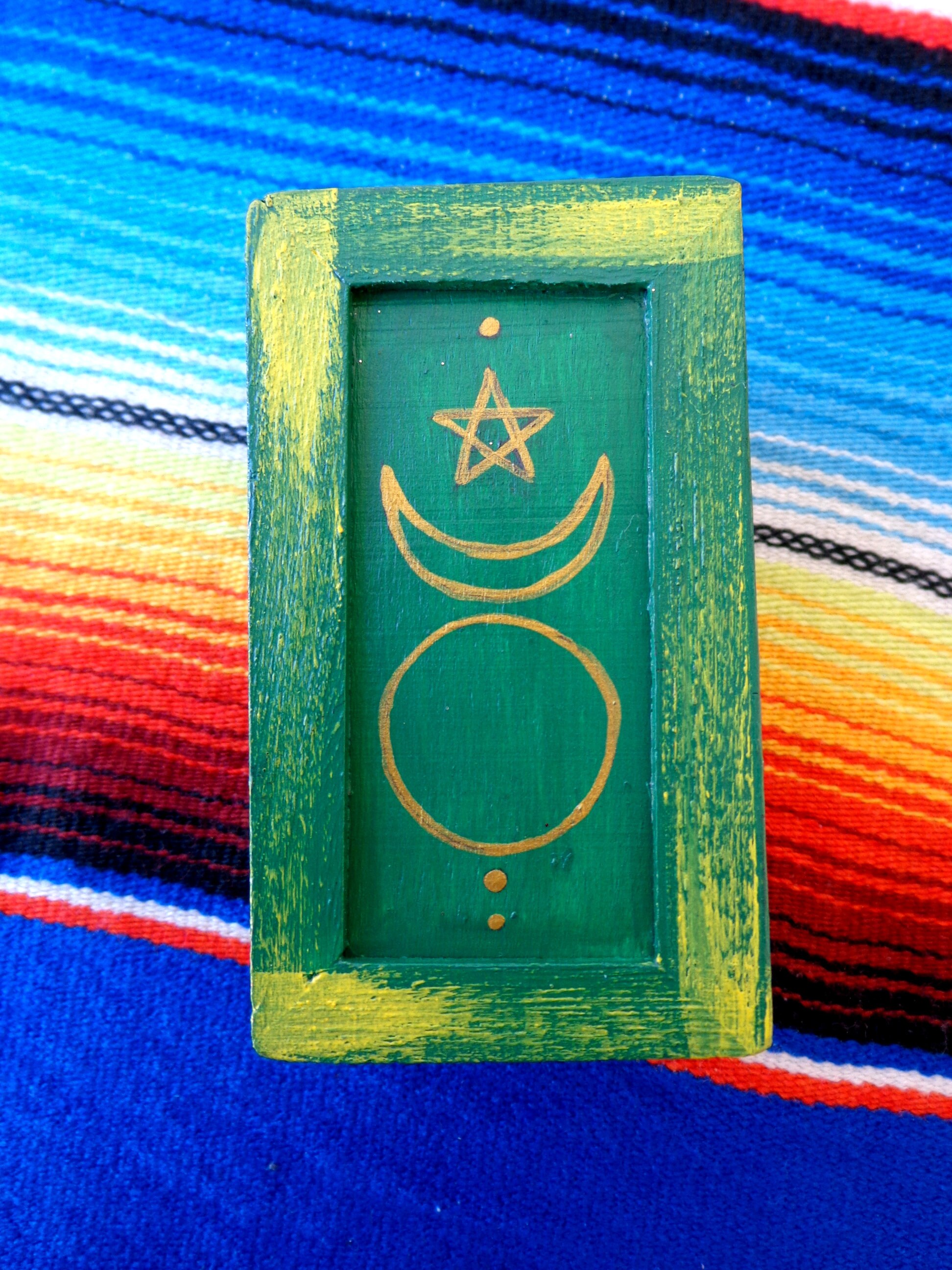 Mini Horned God Box Shrine. Nicho. Travel Shrine. Wicca. - Etsy