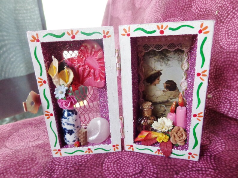 Love Box Shrine. Spell Box. Shadow Box. Mixed Media. Pagan - Etsy