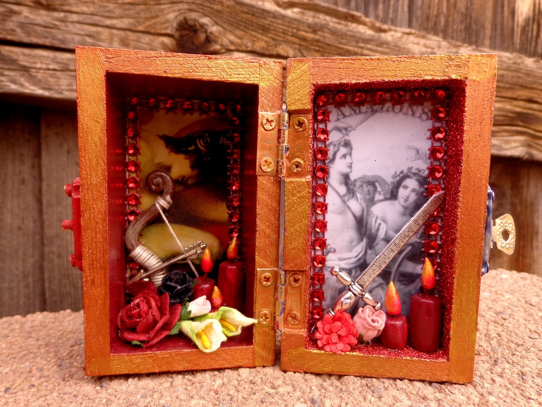 Amazon Mini Box Shrine. Miniature Nicho. Travel Altar. Shadow Box ...