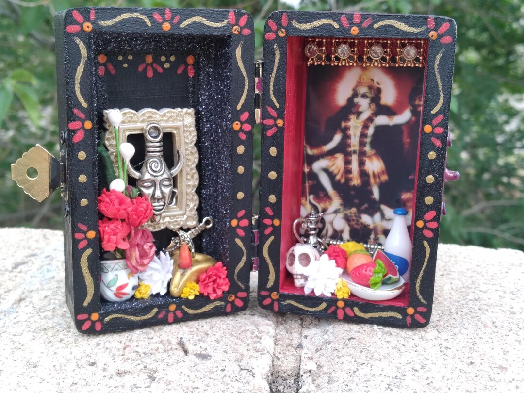 Kali Mini Box Shrine. Miniature Nicho. Travel Altar. - Etsy