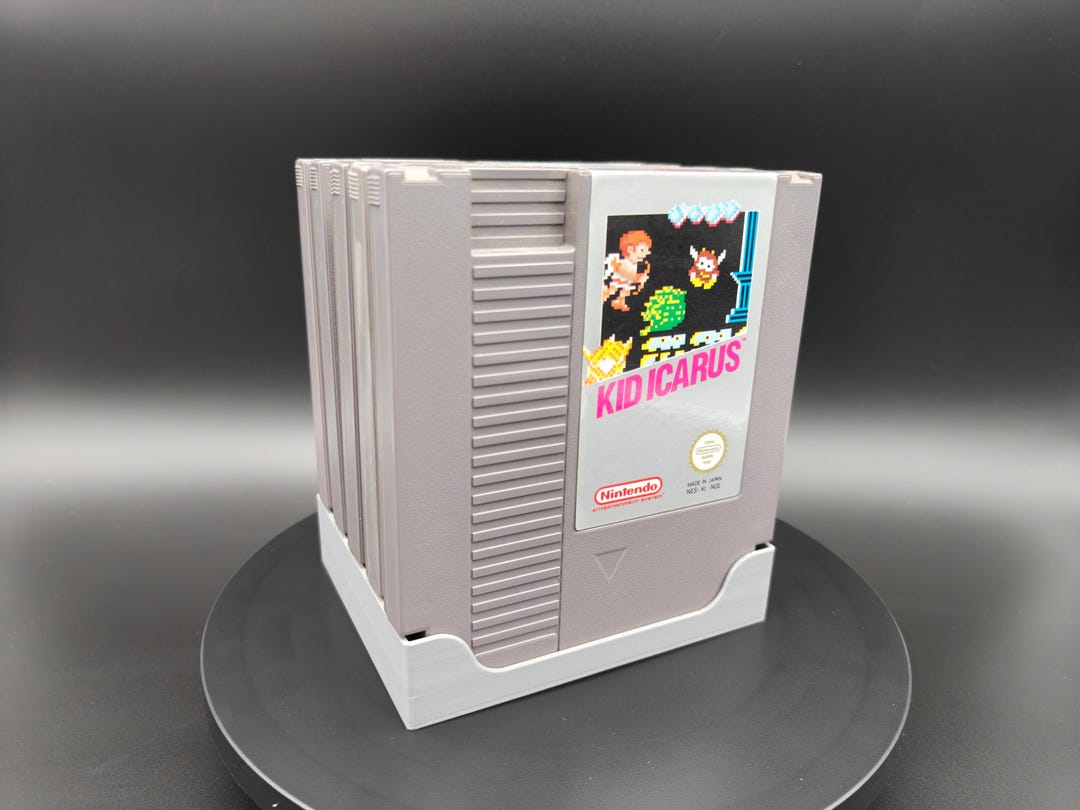 NES Game Display – Holder for 5 Cartridges – Stand for Nintendo ...