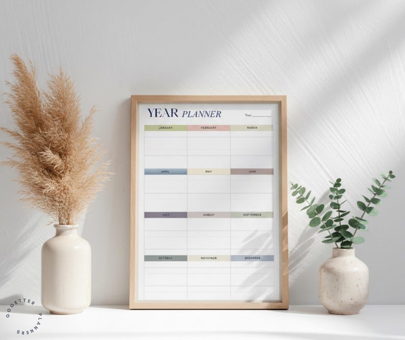 2026 ADHD Year Planner | 2026 Digital Planner | Monday Start Calendar ...