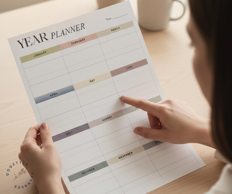 2026 ADHD Year Planner | 2026 Digital Planner | Monday Start Calendar ...