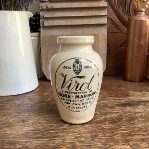 Antique Virol Stoneware Jar - Etsy