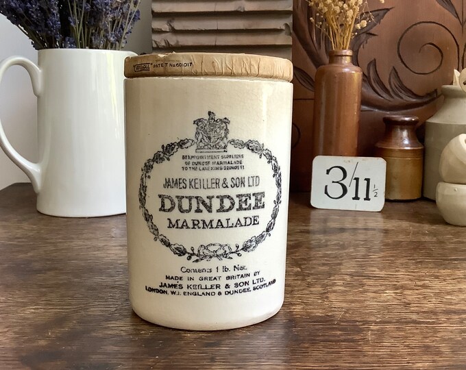 Antique Dundee Marmalade Jar - James Keiller - Etsy