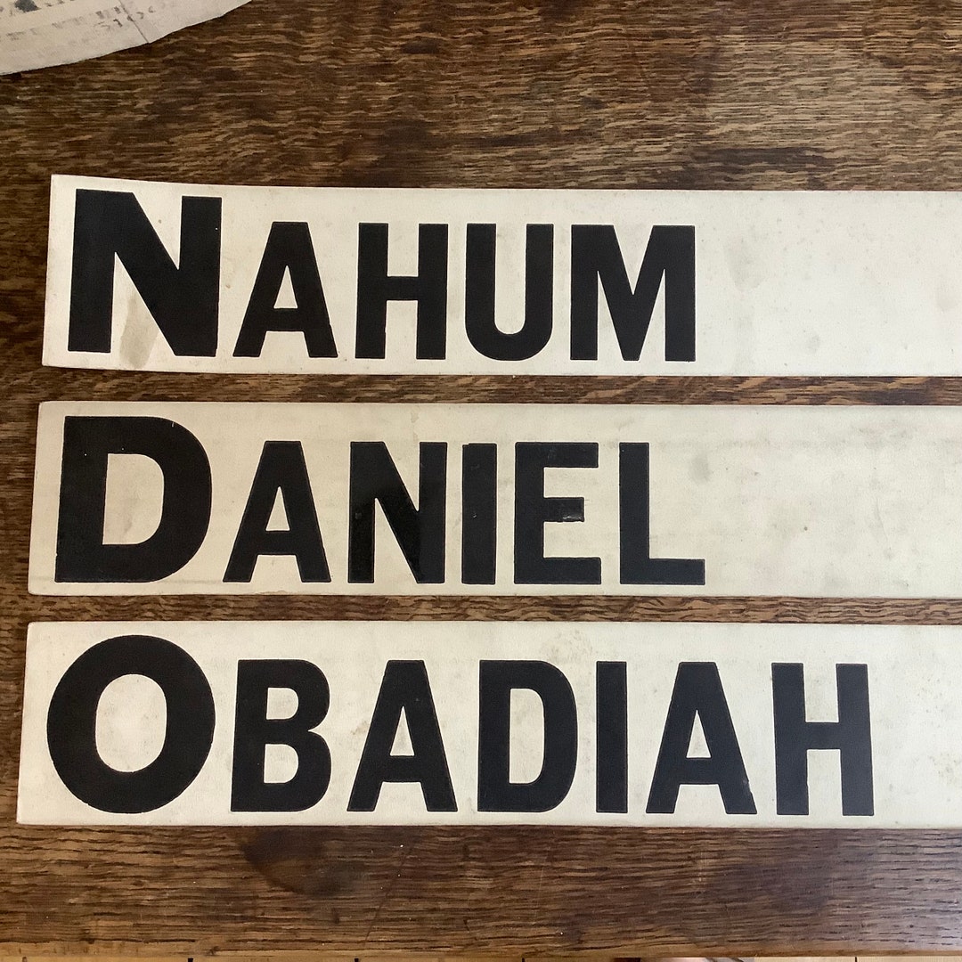 Antique Signs Church Reclamation Books of the Bible - Etsy