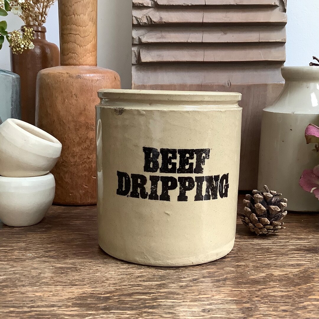 Vintage Beef Dripping Pot - Etsy