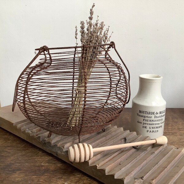 Vintage Wire Basket - Etsy