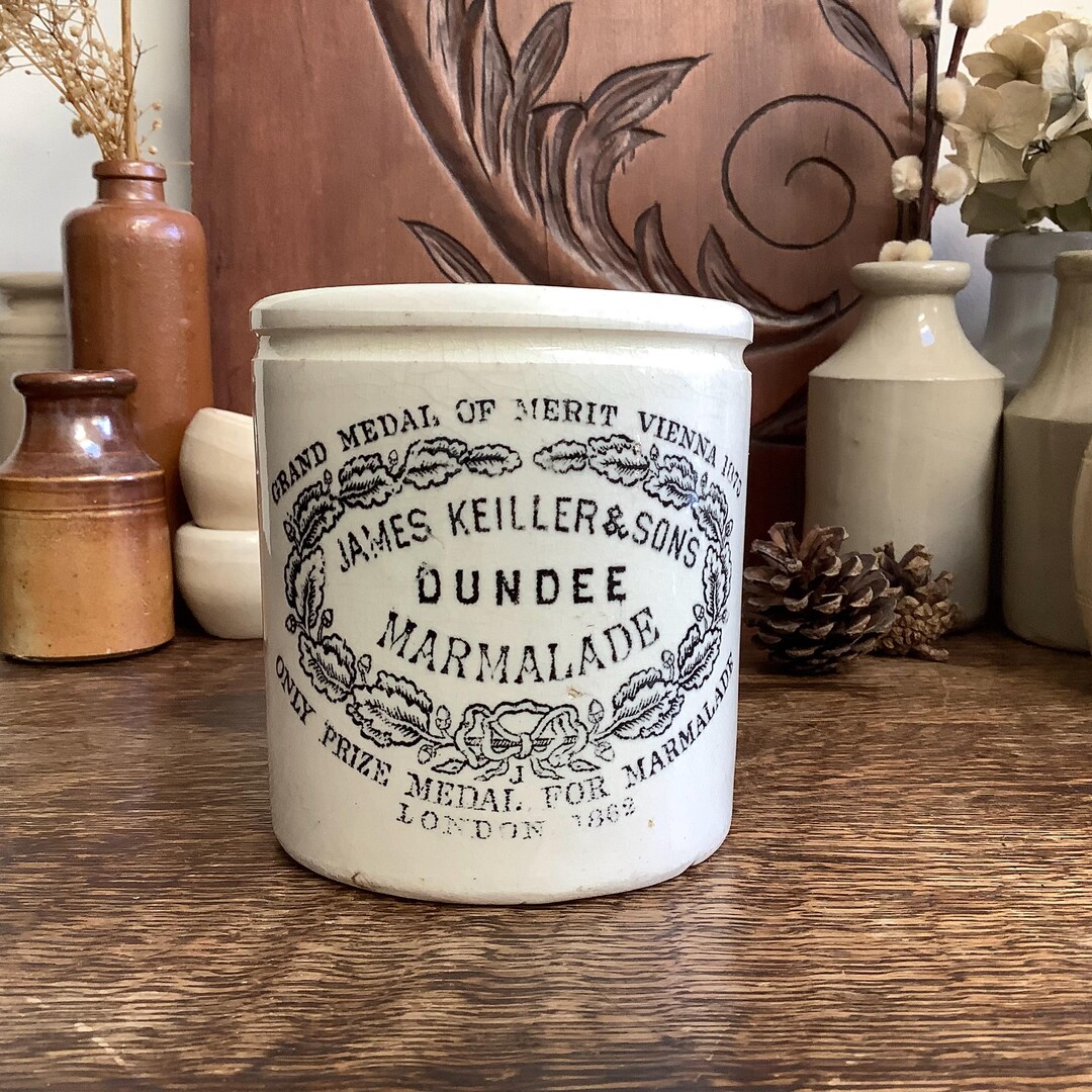 Antique Stoneware Marmalade Jar - James Keiller & Son's - Etsy