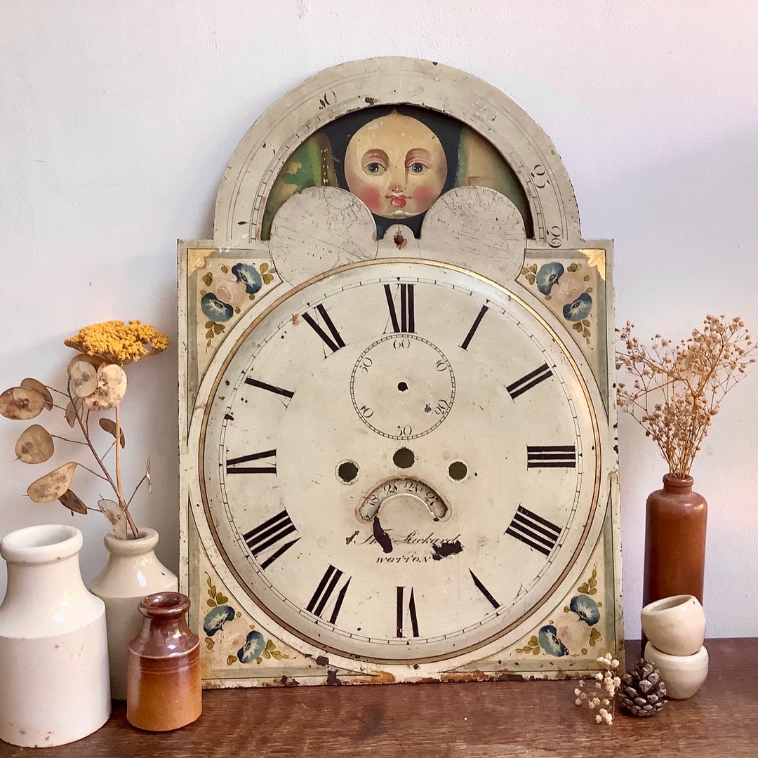 Antique Moon Roller Clock Face - Etsy