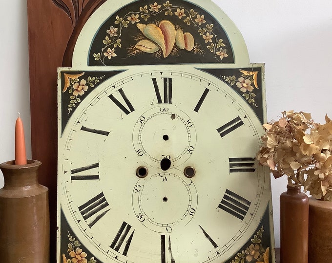 Antique Longcase Clock Face - Etsy