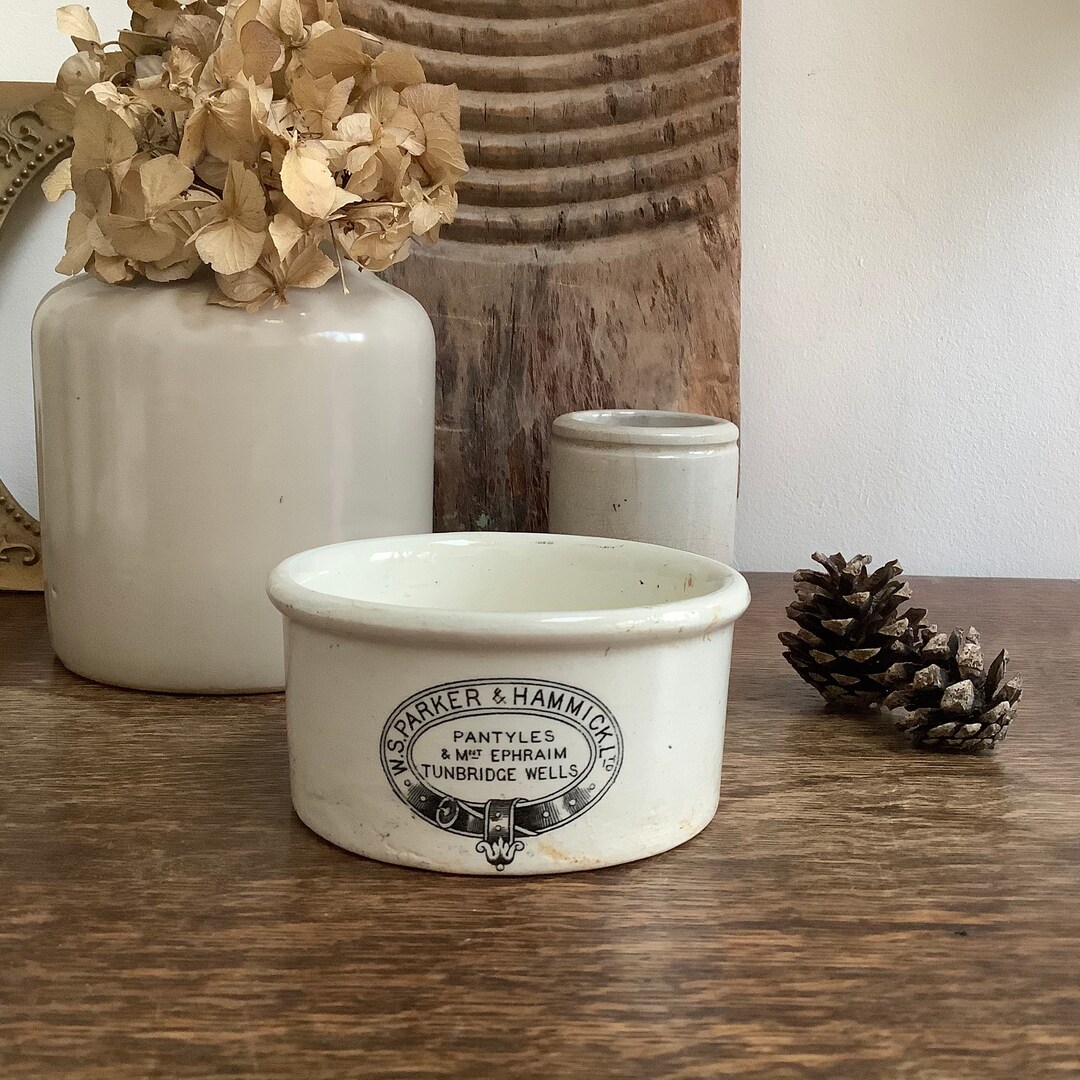 Rare Antique Potted Meat Pot - Etsy