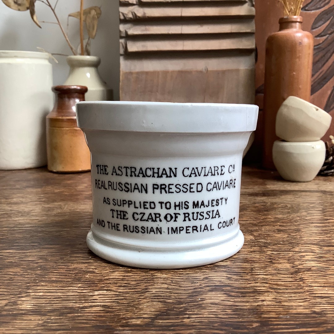 Rare Antique Caviar Pot Cetem Ware - Etsy