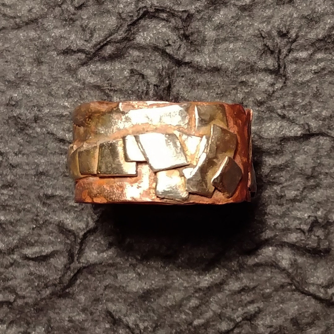 Dragonscale Ring in Copper and Silver - Etsy