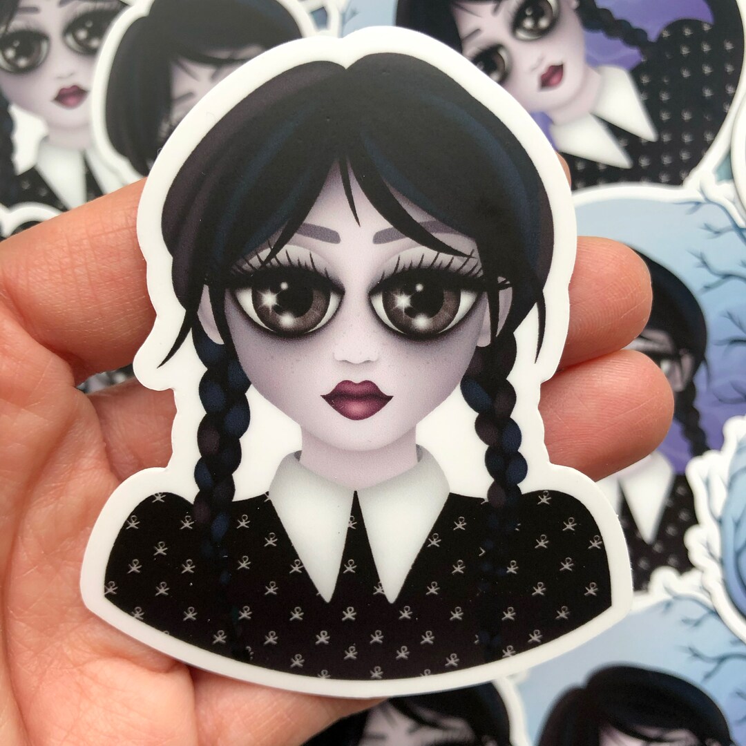 3 Inch Weatherproof Wednesday Vinyl Sticker - Ideal for Laptops, Water ...