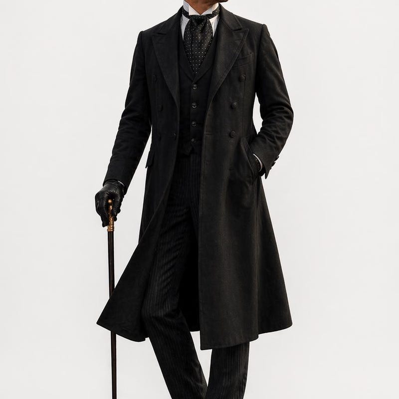 Gothic Pinstripe Coat - Etsy