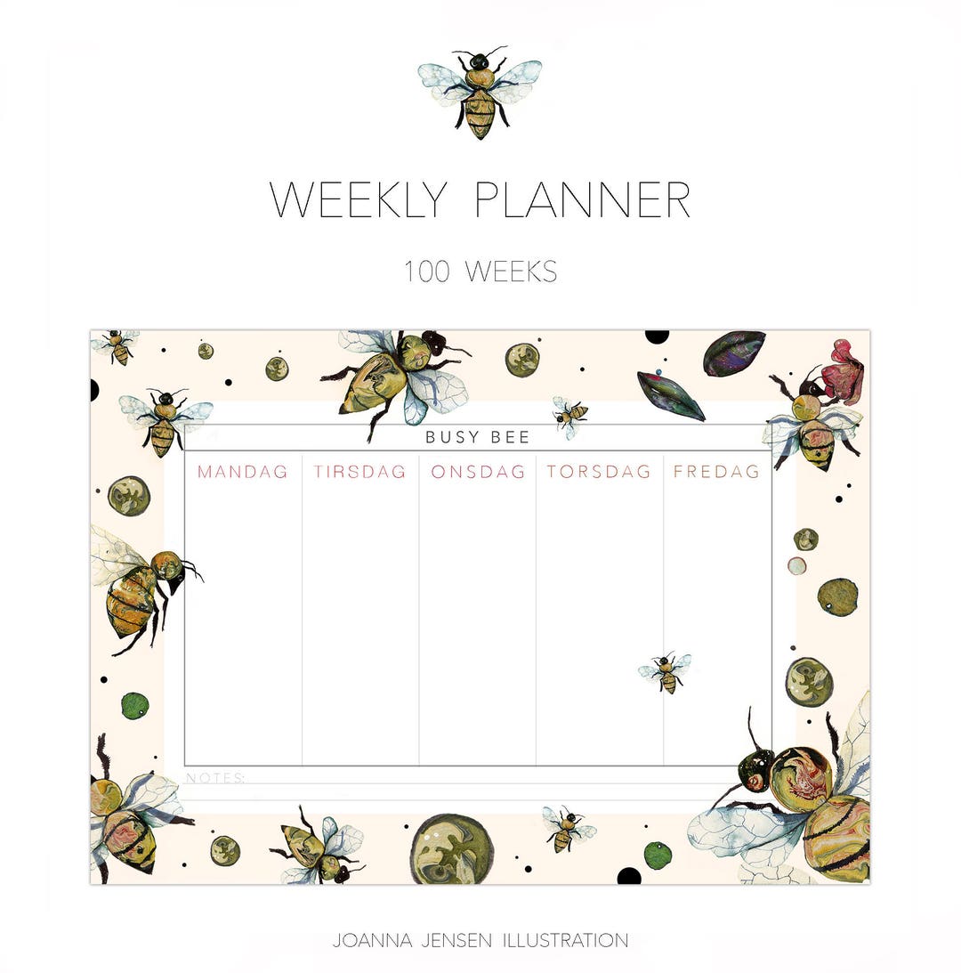 BUSY BEE // Weekly Planner - Etsy